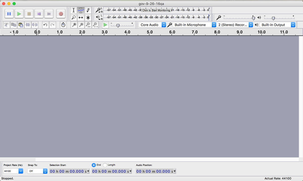 Audacity basics. Here are the very basics for using… | by Nick Geidner ...