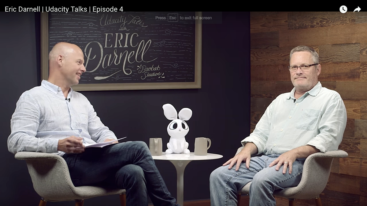 Being An Artist: #UdacityTalks with Eric Darnell, Chief Creative ...