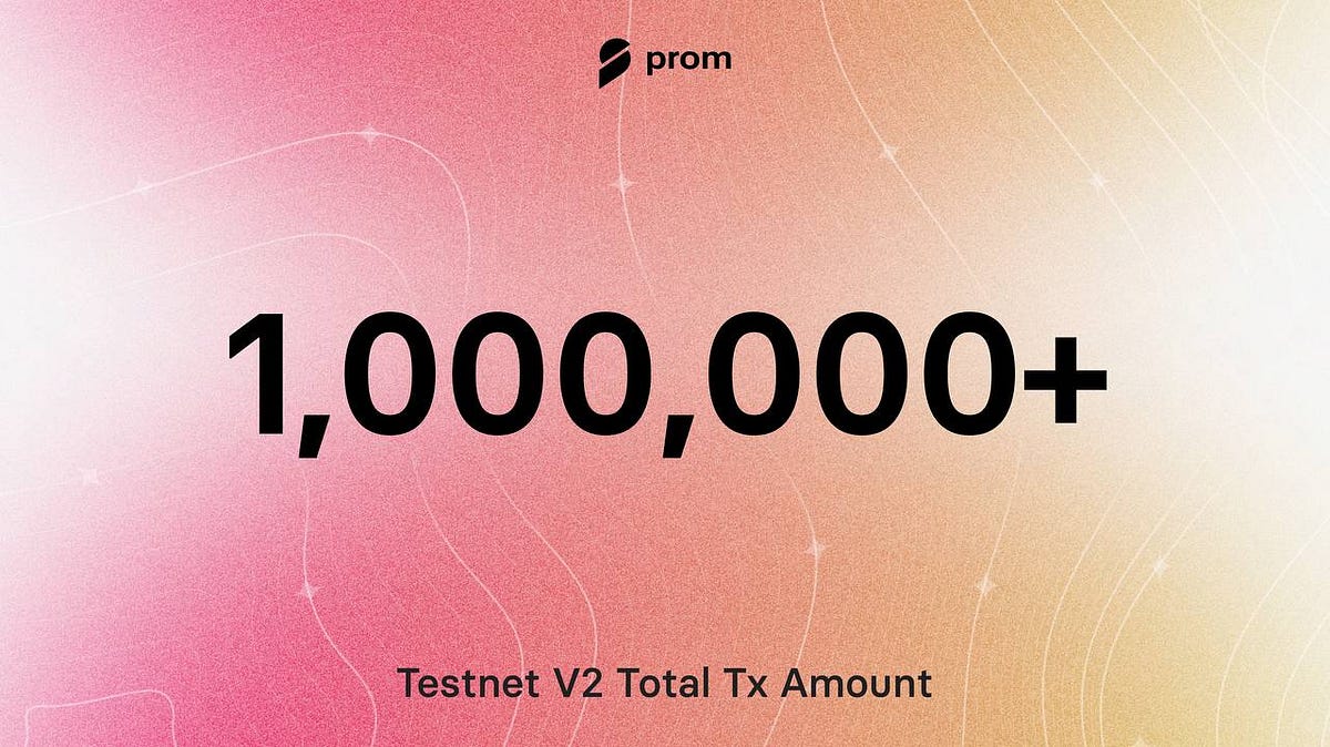 Prom has achieved a significant milestone, surpassing 1,000,000 total ...