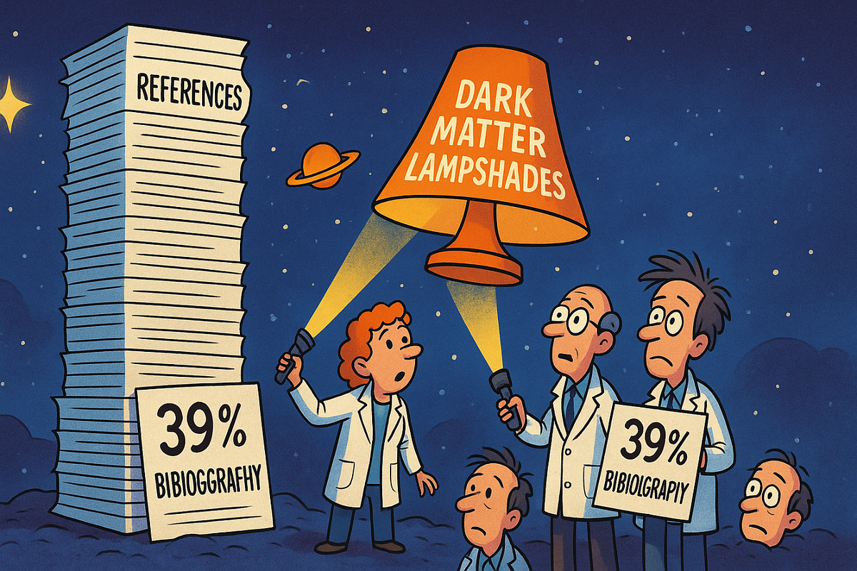 Dark Matter Lampshades: When 39% of Your Paper Is Darker Than Your “Dark” Matter | by Manuel ...