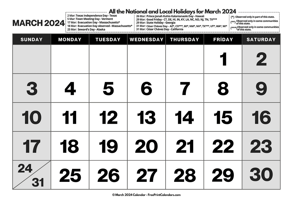 March 2024 Calendar: Celebrating State Histories and Cultural Treasures ...