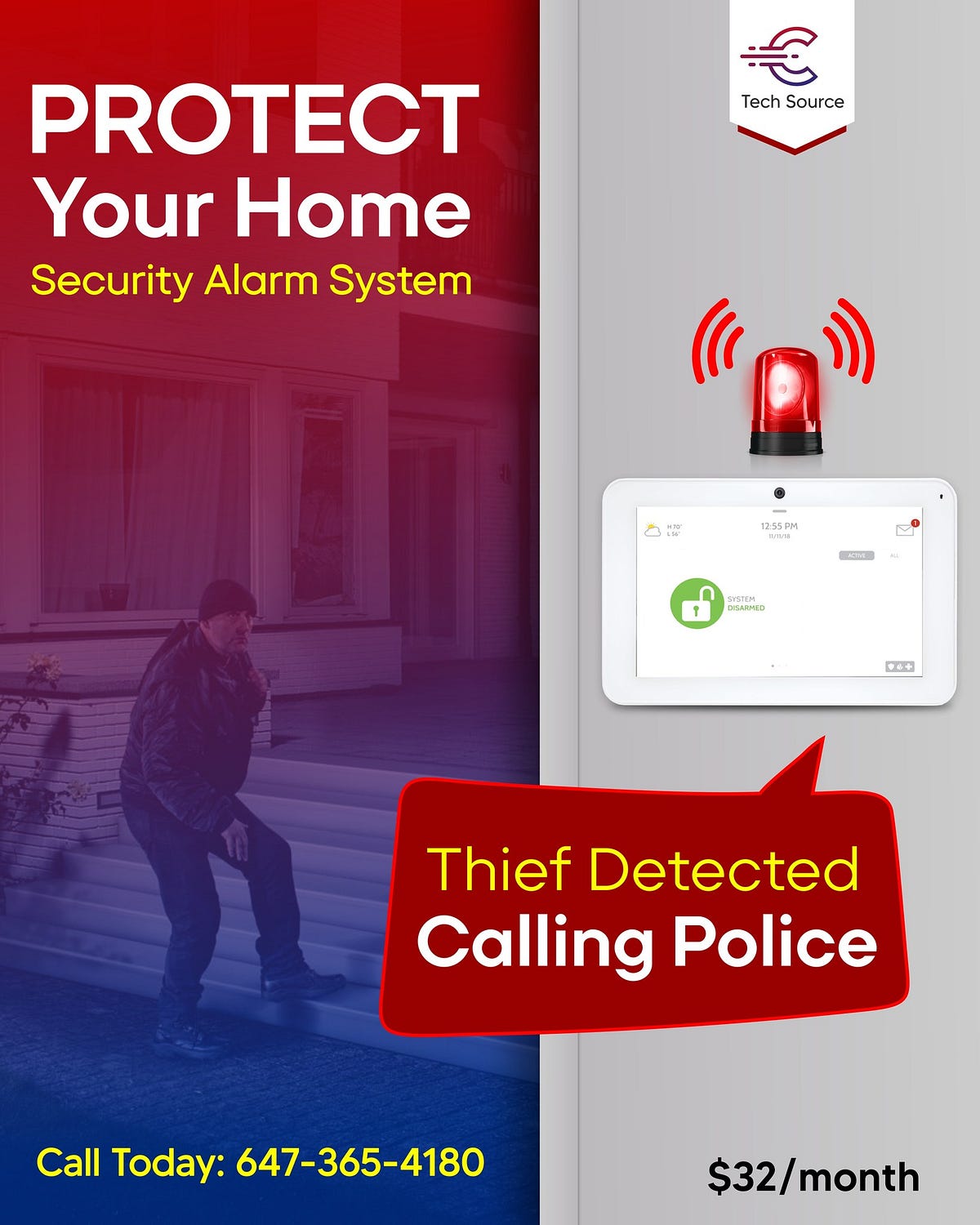 Home Alarm System in Toronto | Home Monitoring | Ctech Source | by C ...