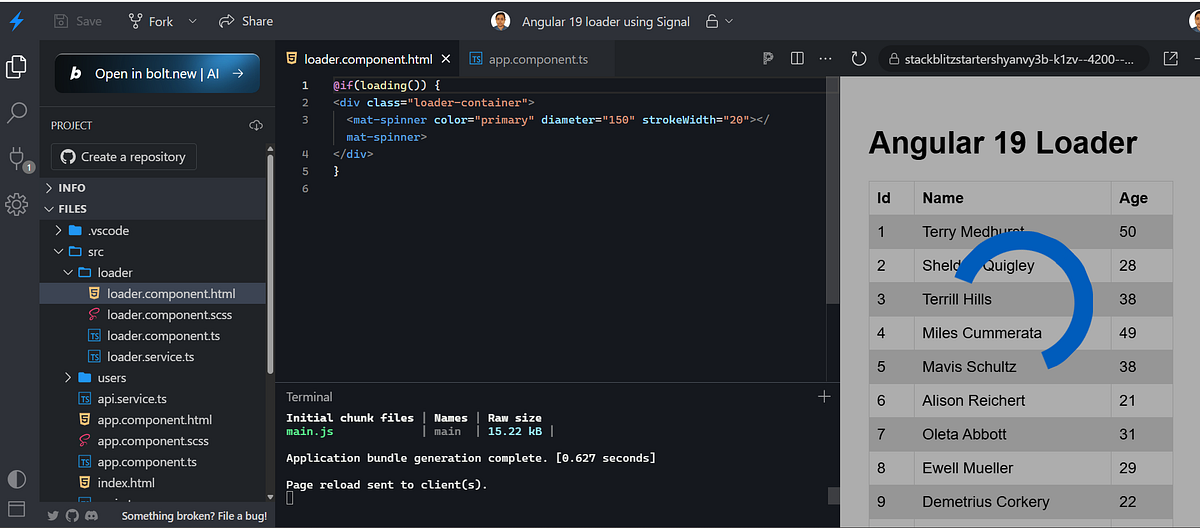 Angular 19 Loader using Signal. Let’s see how to build a loading… | by Piyali Das | May, 2025 ...