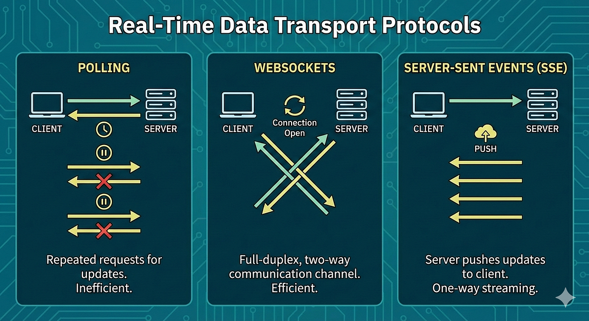 Polling Vs WebSockets Vs SSE. First off, Happy new year 🥳🥳. | by ...