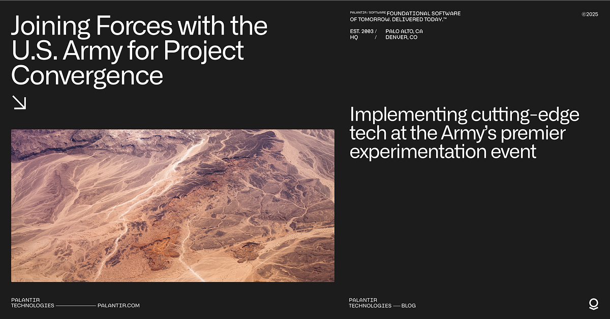 Palantir Innovates at Army's PCC5 Exercise | Palantir Blog