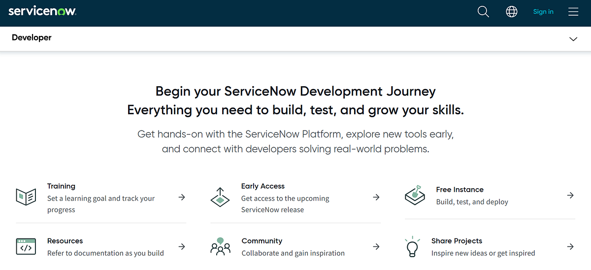 Brand New Look for ServiceNow Developer Site - Prashant Kumar LearnIT - Medium