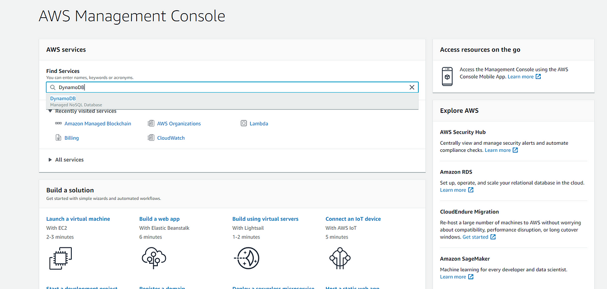 Aws Simple Lab Create New An Amazon Dynamodb By Duc Nguyen Medium