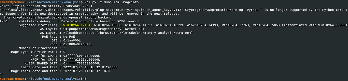 Memory Analysis — (letsdefend.io) | by Unknown-Sec | Medium