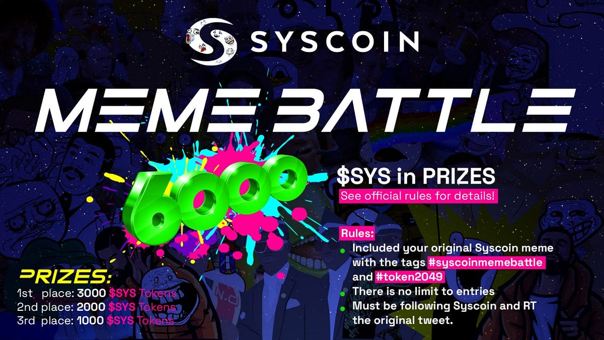 Syscoin Meme Battle. The Syscoin content contest was a hit… | by Alex ...