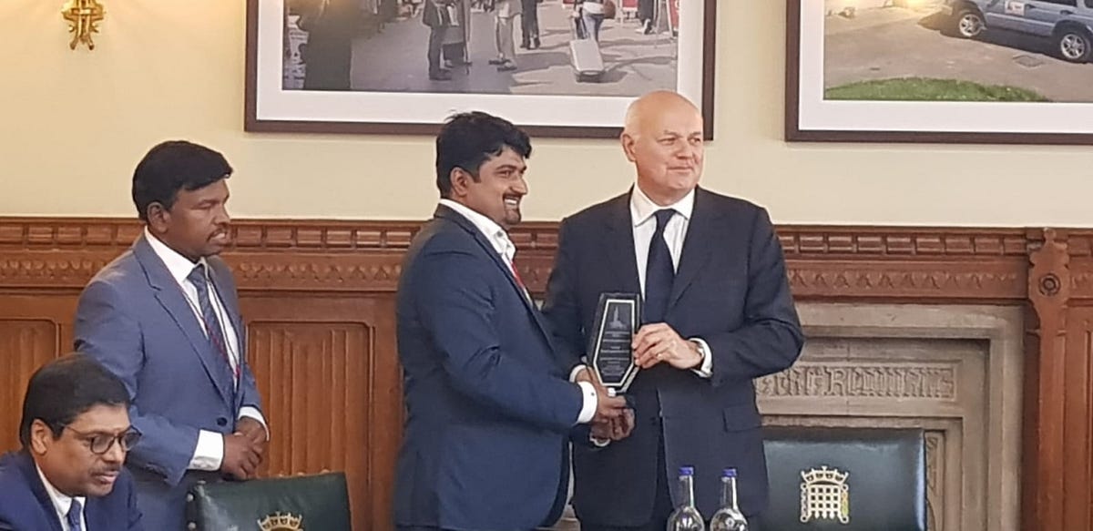 Subash George Manuel, CEO of CCRB, receives award for Business ...