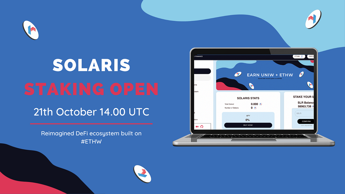 Solaris Finance Staking System. We are pleased to announce our staking ...