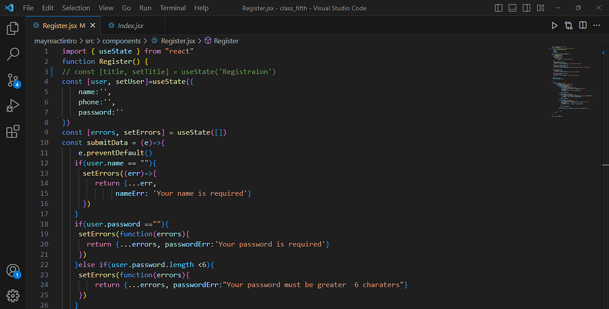 Registration Validation in React JS | by Awofesobi kolade Peace | Aug ...