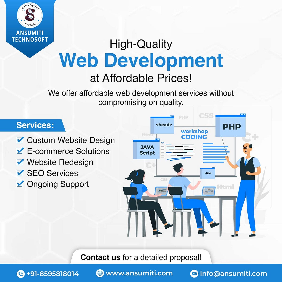 Web Development Services and Web Development Projects | by Ansumiti ...