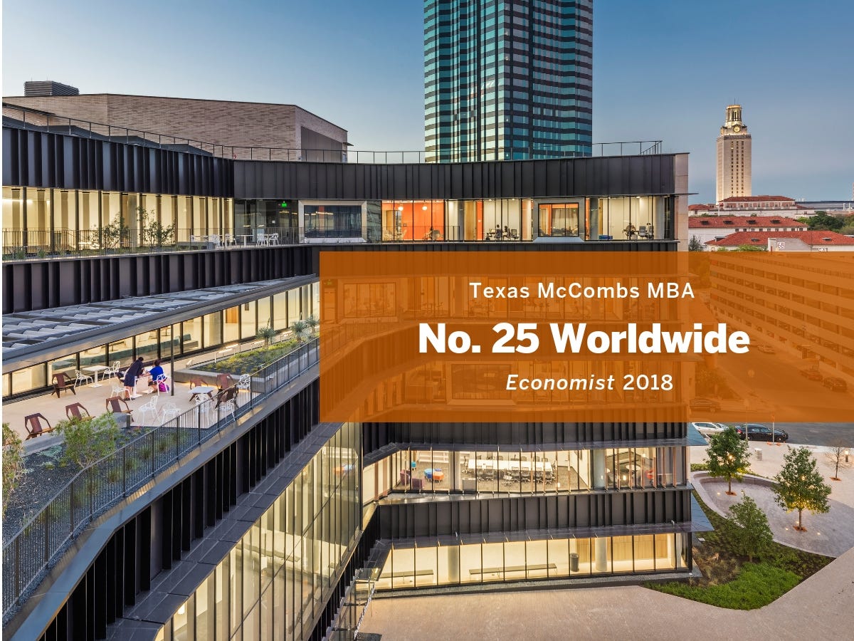 Texas McCombs Reaches Historic High in Global MBA Ranking | by Texas ...