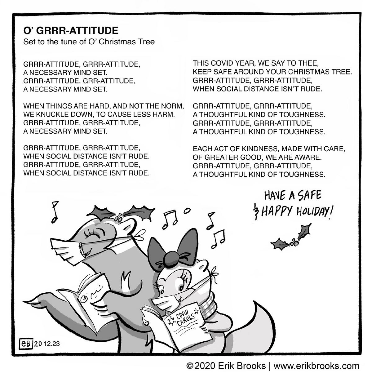 O’Grrr-Attitude: A Covid Christmas Carol Comic | by Erik Brooks | Medium