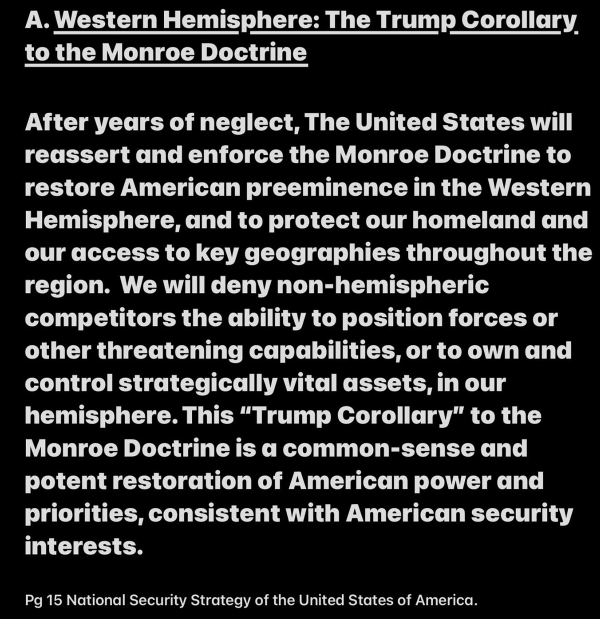 Trump’s New Monroe Doctrine: An Imperialistic Vision for American ...