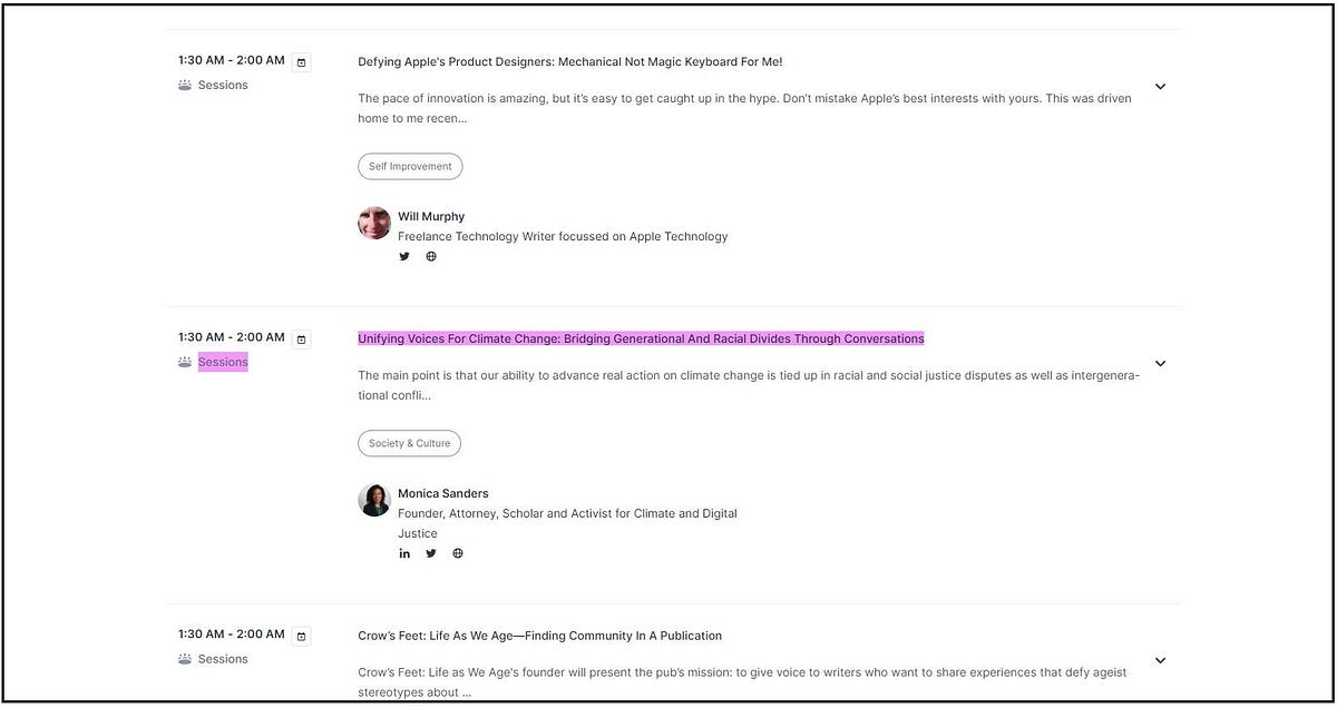How To Highlight The Medium Day Sessions You Want To Watch | by Grace ...