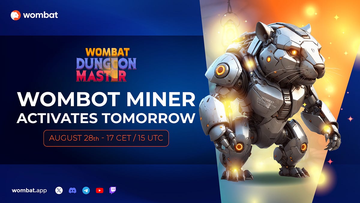 Wombot Miner arrives to Dungeon Master | by Olga Ivanova | Wombat Blog ...