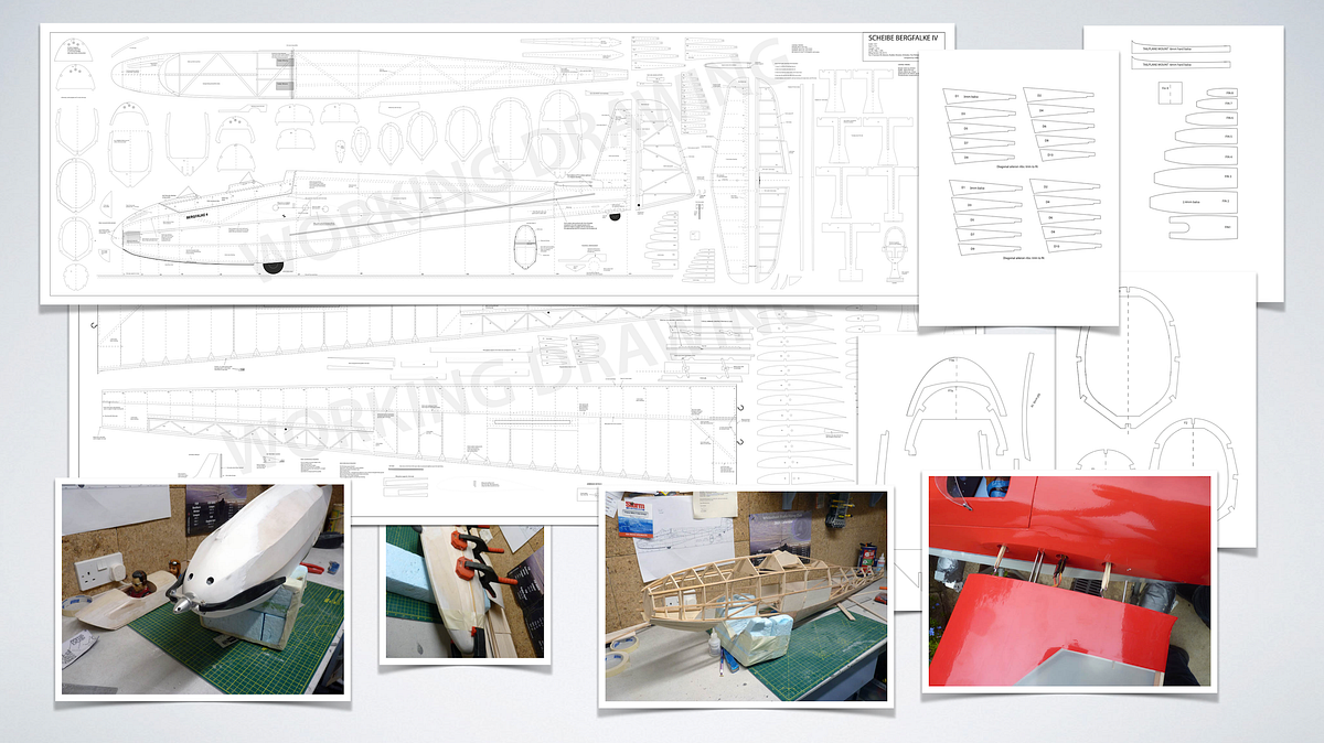 Bergfalke IV. Working drawings in PDF format along… | by Chris Williams ...