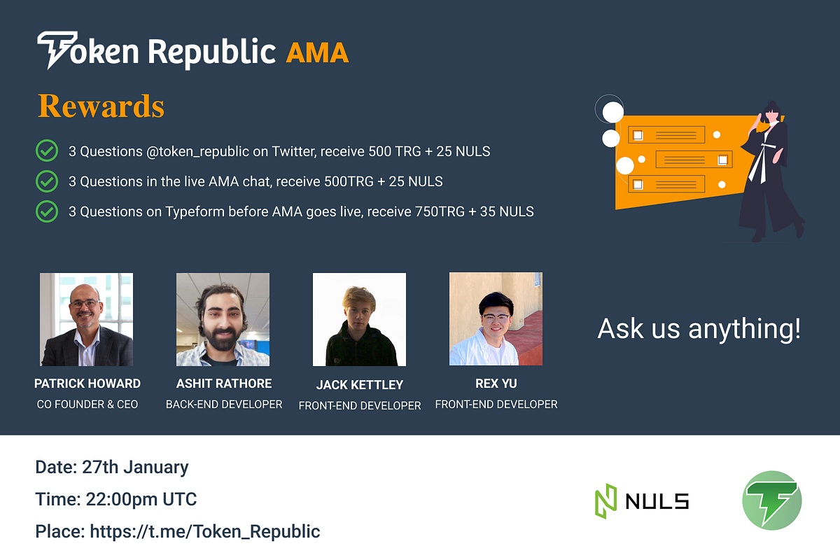 Token Republic Telegram AMA Announcement | by Token Republic | Token ...
