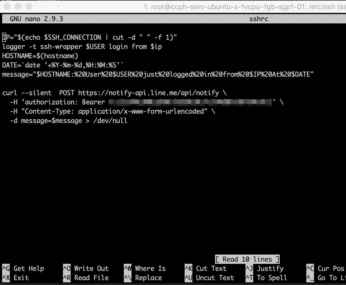 แจ้งเตือนการเข้า SERVER เมื่อมีการ SSH เข้ามาผ่าน LINE NOTIFY (CASE ...