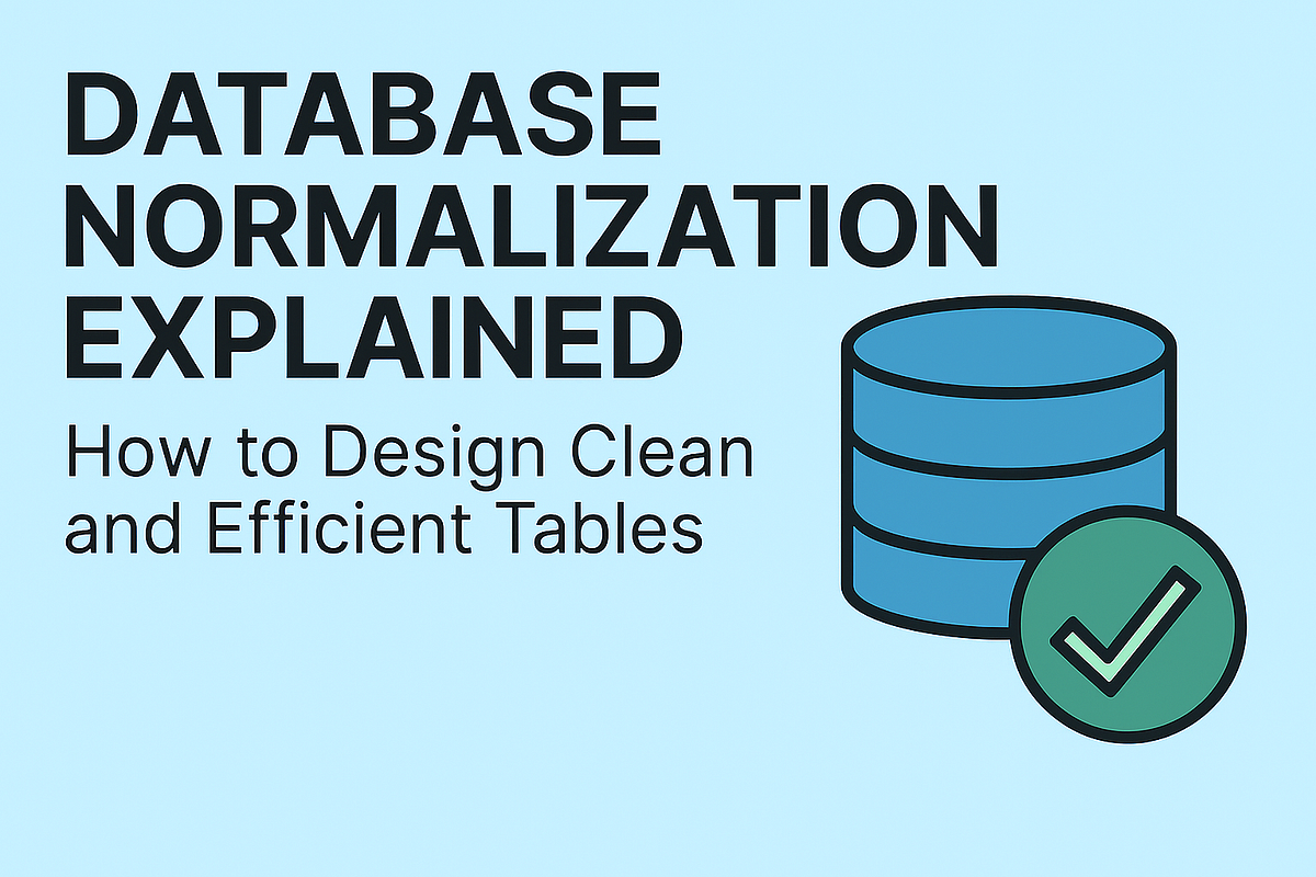 Database Normalization Explained: How to Design Clean and Efficient ...