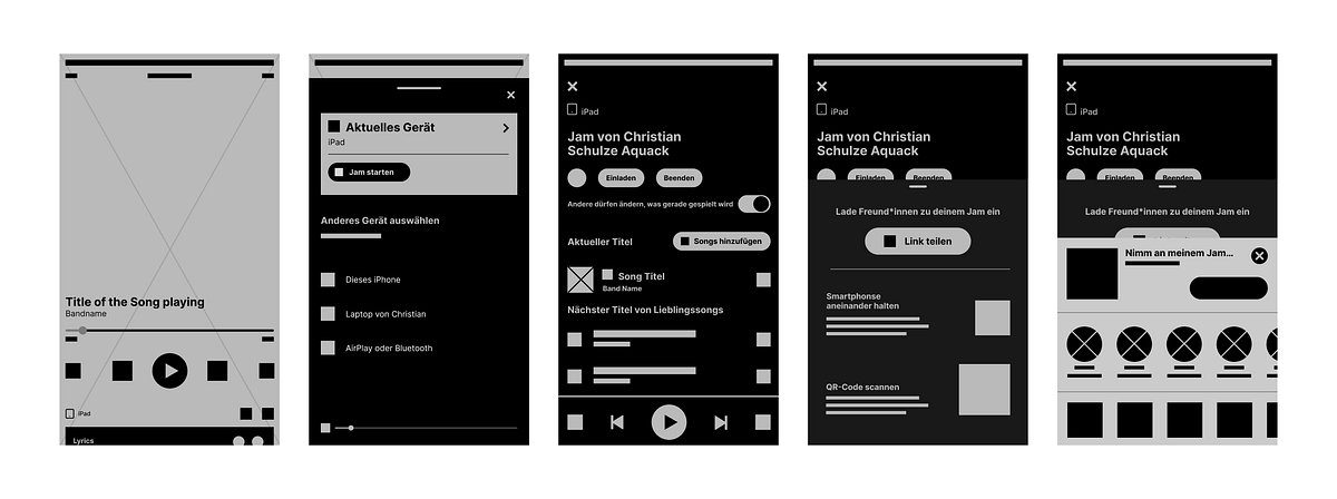 Ironhack Wireframing Exercise with Spotify Mobile App | by Christian ...