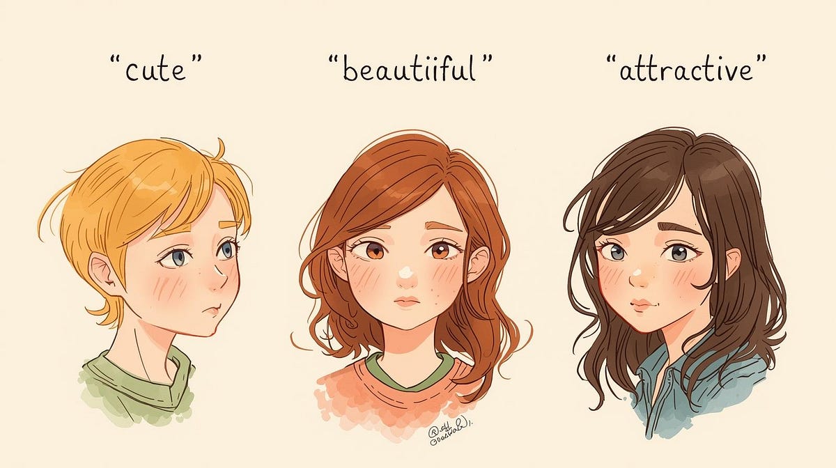 CUTE vs BEAUTIFUL vs ATTRACTIVE_ what makes someone really memorable ...