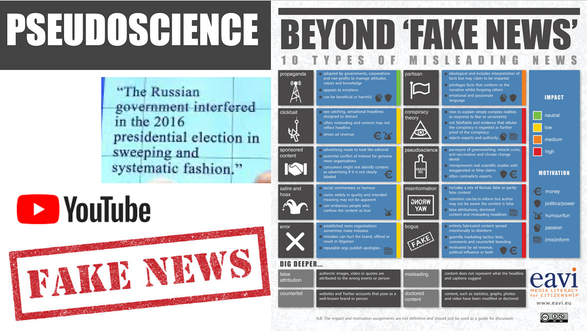 Pseudoscience. The EAVI chart describes pseudoscience… | by Catherine ...
