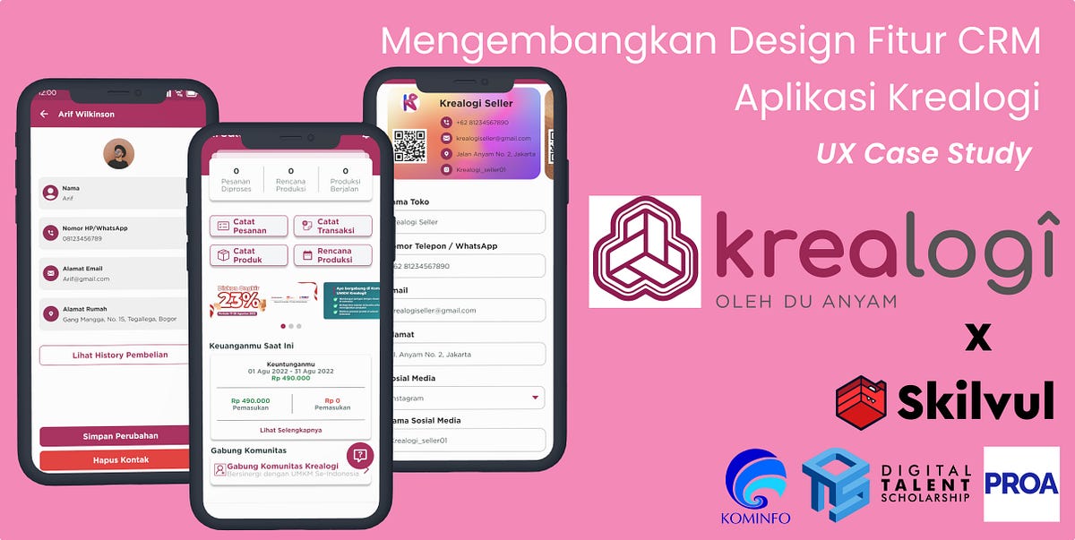 Mengembangkan Design Fitur CRM Aplikasi Krealogi — UX Case Study | by ...
