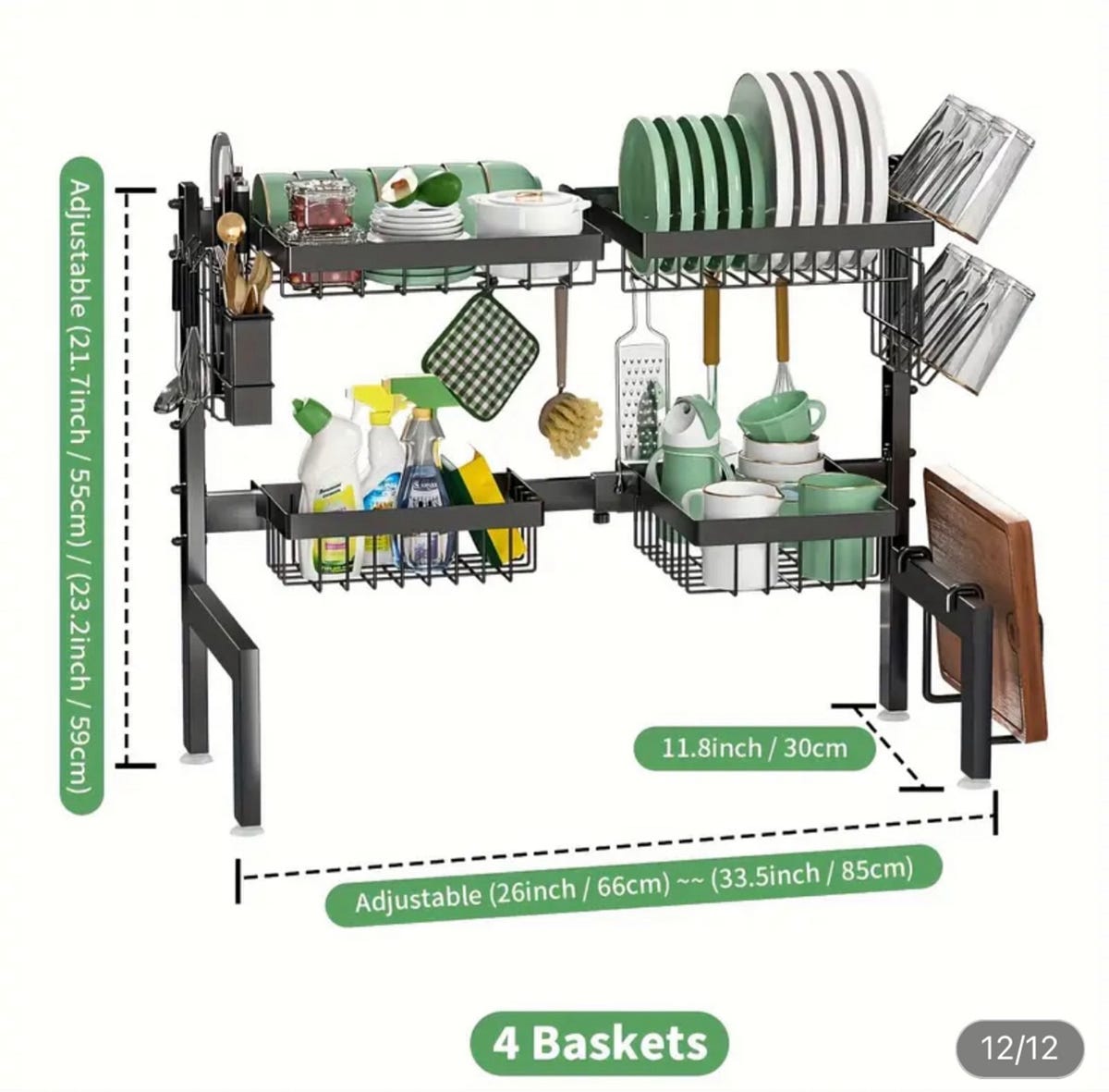 How to Maximize Your Kitchen Space with an Adjustable Over-Sink Dish ...