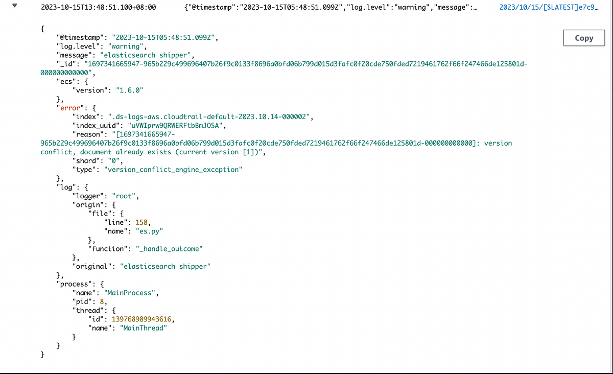 Troubleshooting CloudTrail Logs Ingestion Issue While Using Elastic Serverless Forwarder | by ...