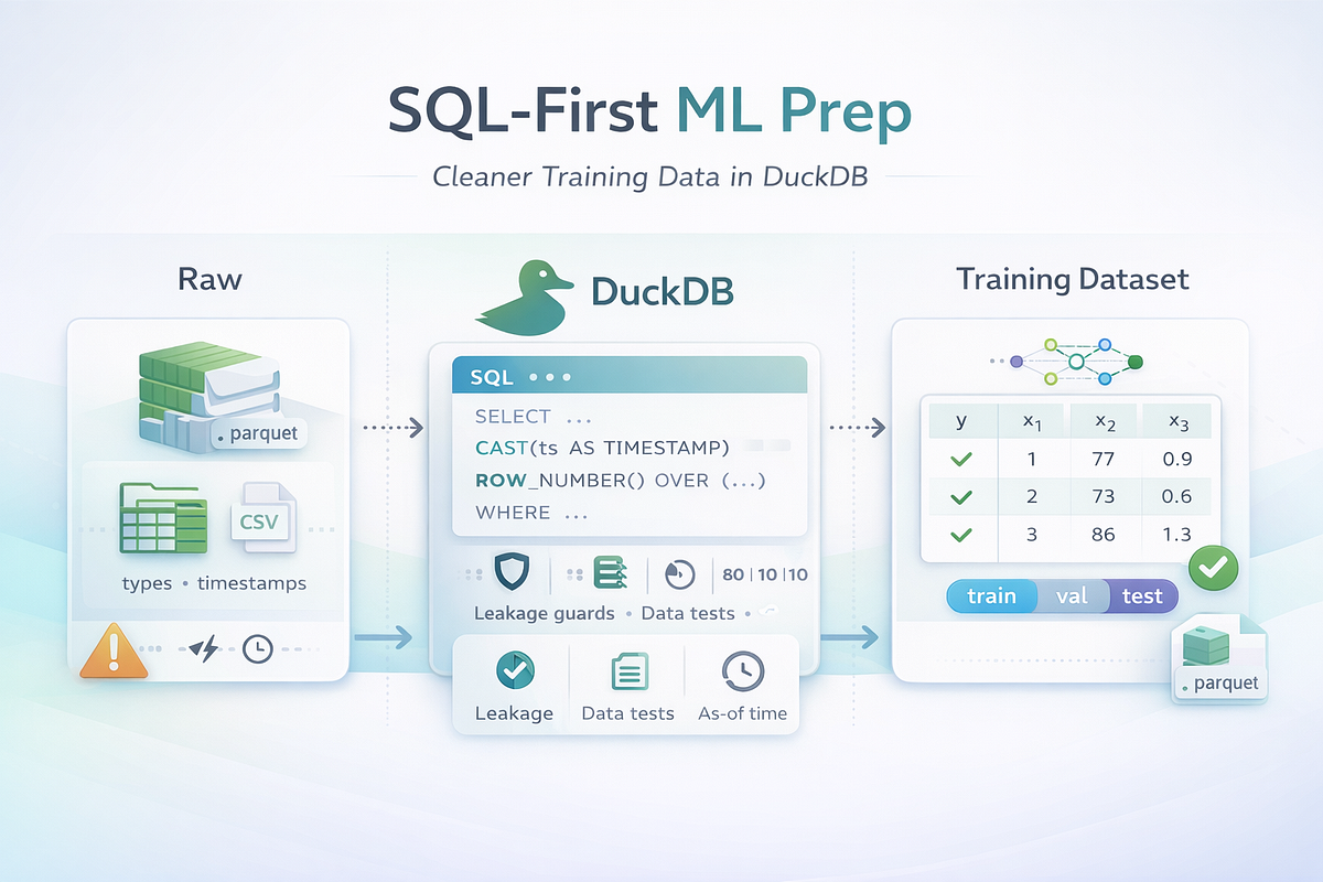 SQL-First ML Prep in DuckDB, Minus the Drama | by Thinking Loop | Jan, 2026 | Medium