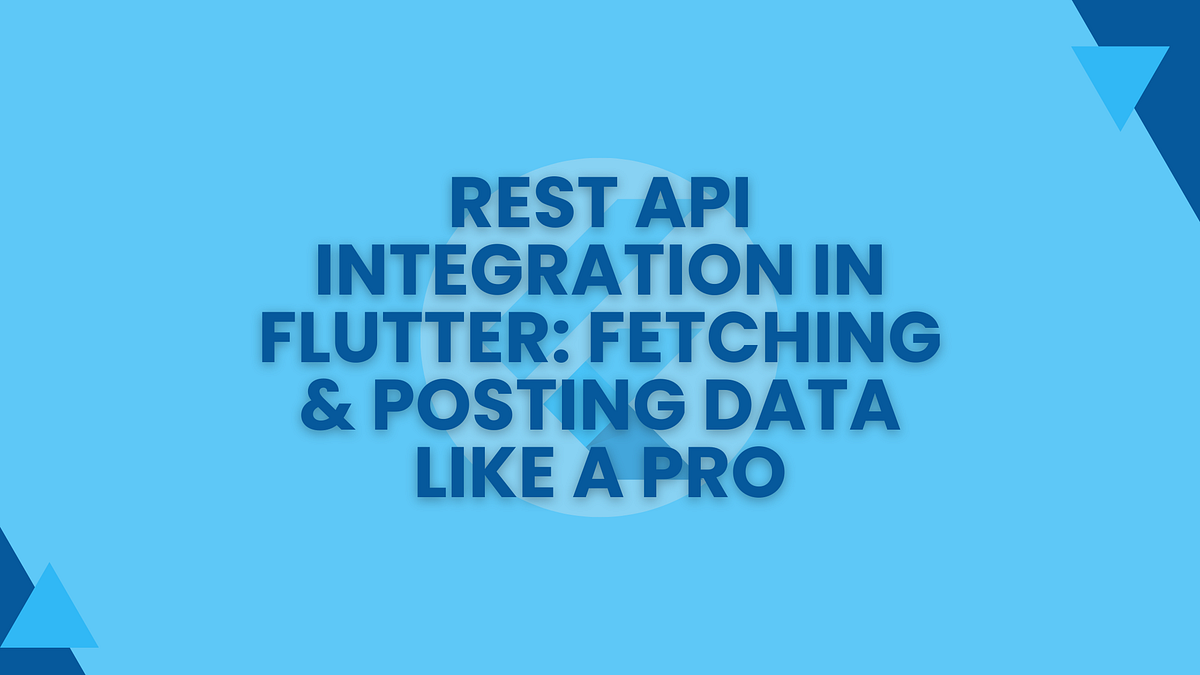 REST API Integration in Flutter: Fetching & Posting Data Like a Pro | by Developer Hub | Flutter ...