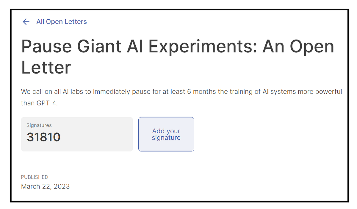 Why Halting AI Research is Not The Solution: Lessons from History | by ...