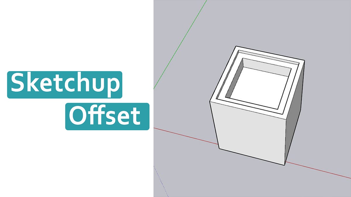 Tutorial How To Use Offset Tool In SketchUp By Sketchuppoint Medium Tutorial How To Use Offset Tool In SketchUp By Sketchuppoint Medium
