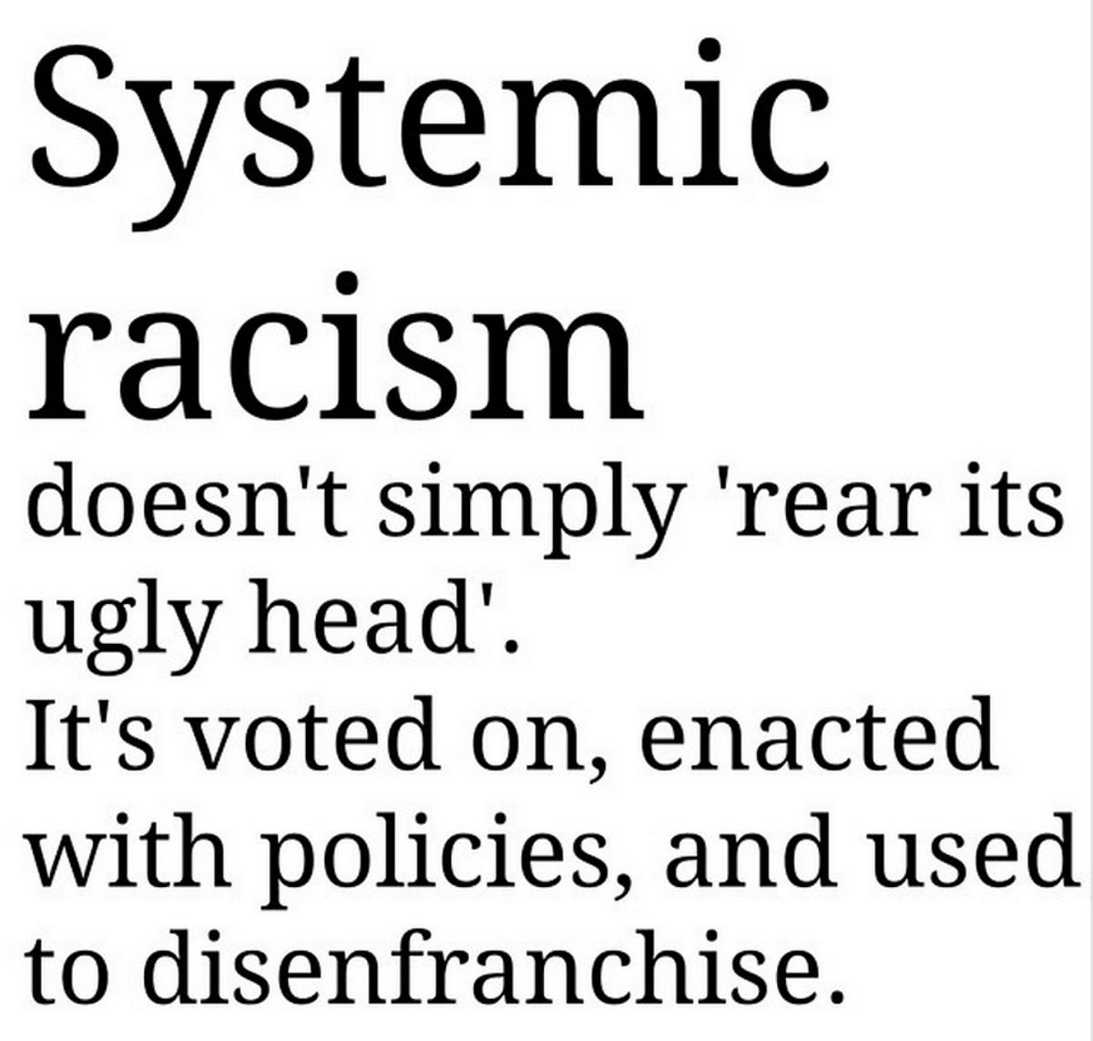 Systemic Racism. So many “systems” are not equitable and… | by The ...