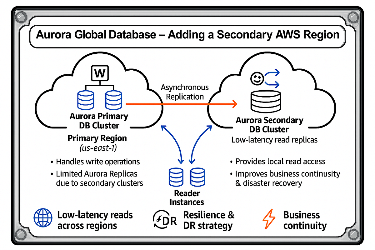 02 - Aurora Global Database: Adding an AWS Region to an Amazon Aurora Global Database | by ...