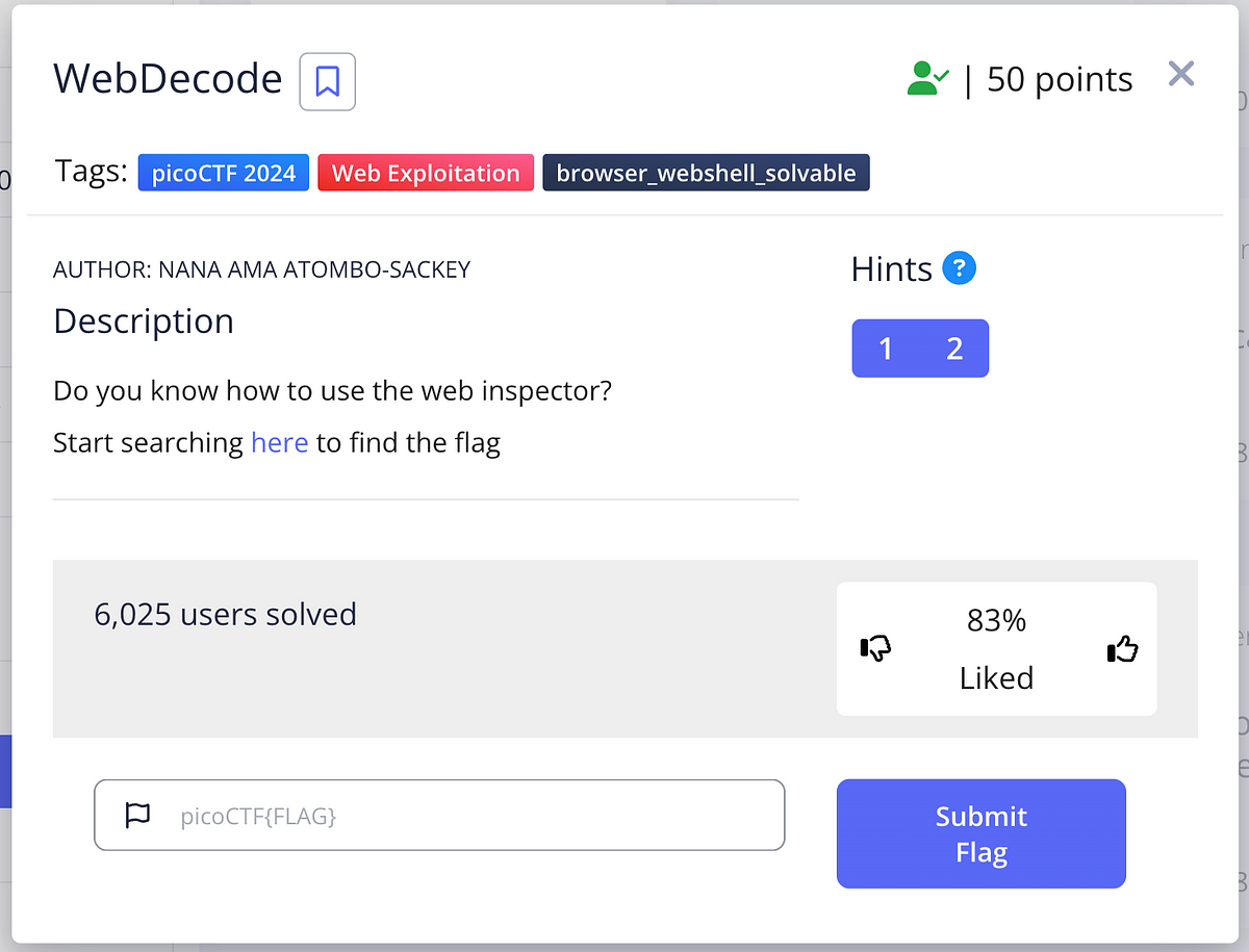 Picoctf 2024 — Webdecode If You Don T Have Medium Membership… By Viscid Infosec Write Ups