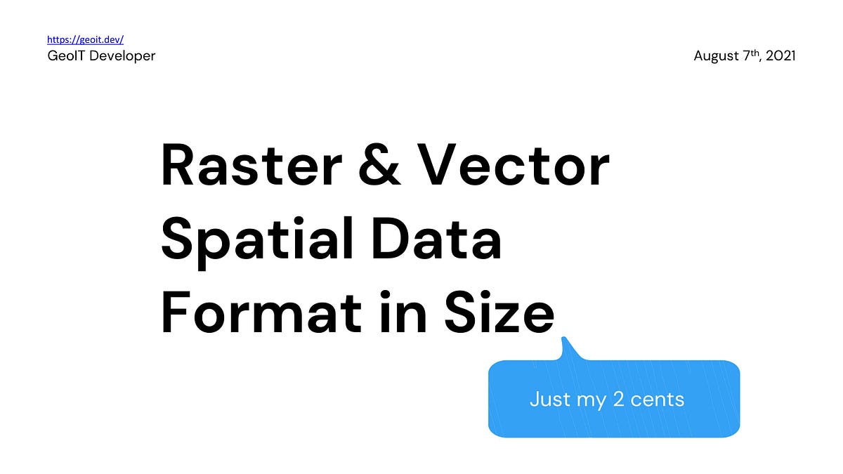 Raster & Vector Spatial Data Format in Size - Alfadila Anas - Medium