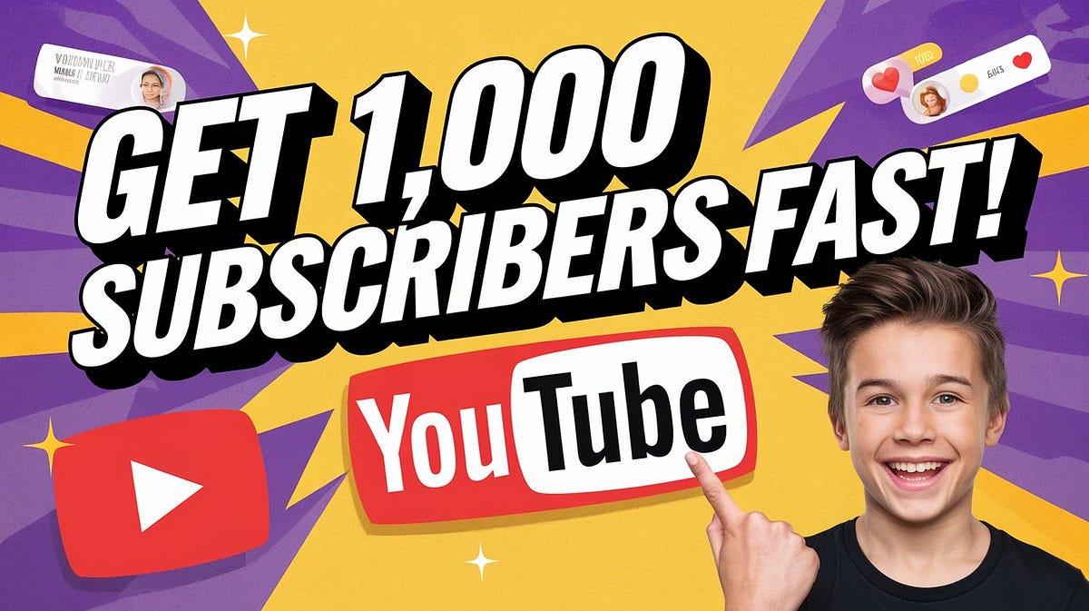How to Get 1,000 YouTube Subscribers Fast: Proven Strategies That Work | by Jayden | Nov, 2024 ...