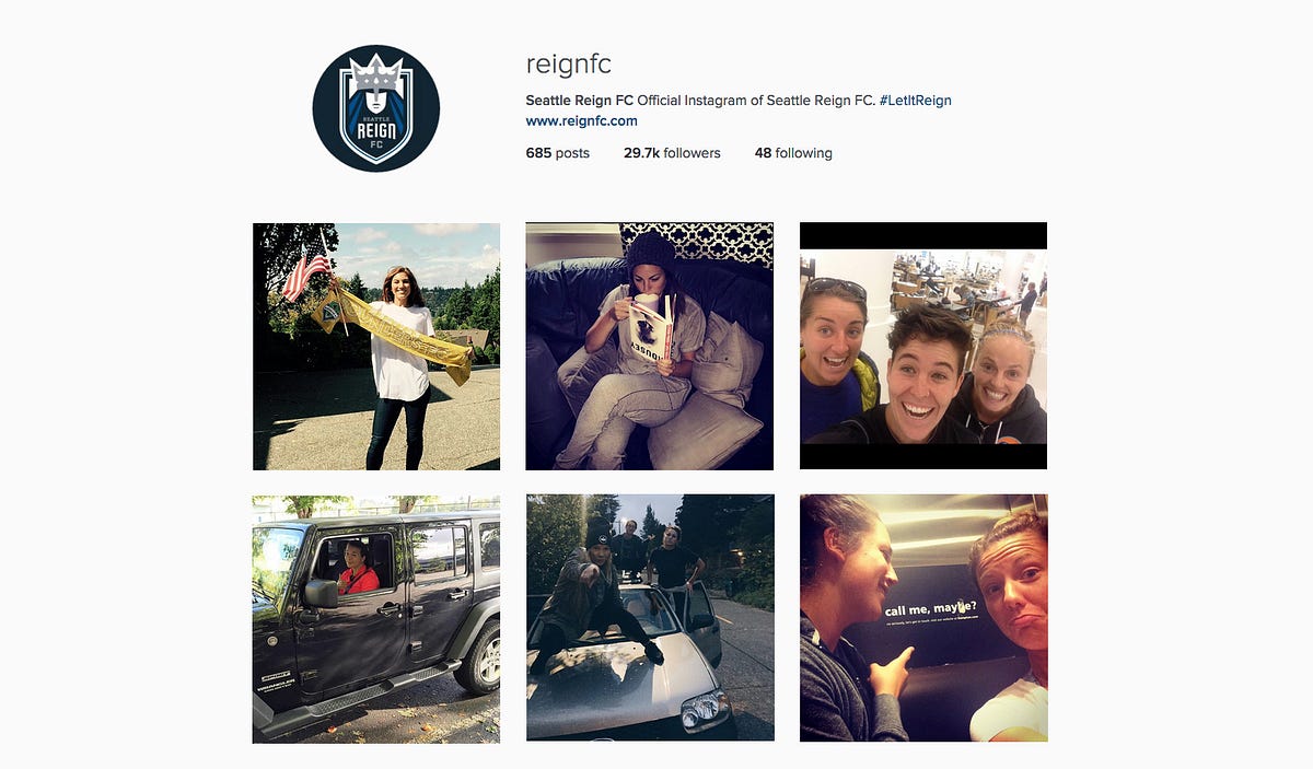 Reign FC Instagram Takeovers. Social media takeovers are fun. So fun ...