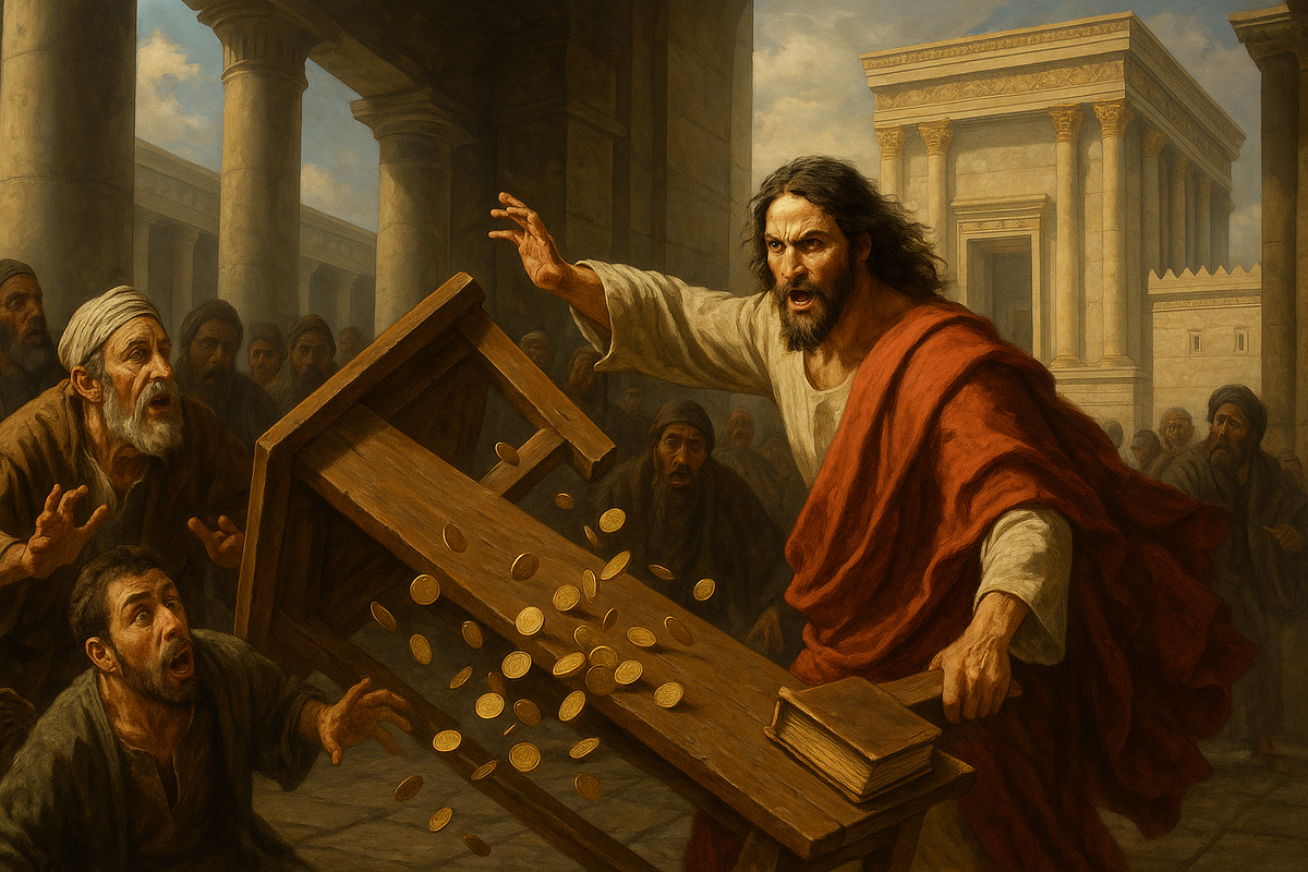 Jesus Turning Over Tables Commentary