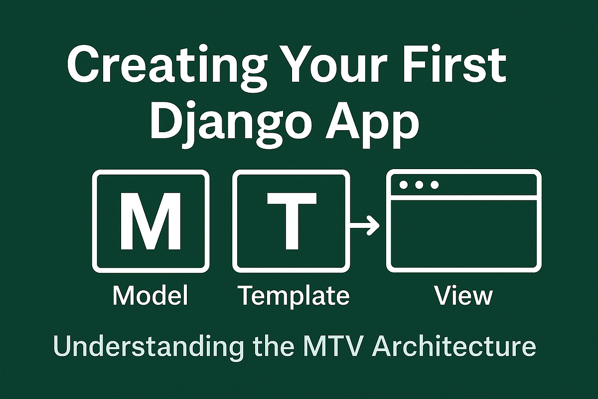 Creating Your First Django App and Understanding the MTV Architecture | by ...
