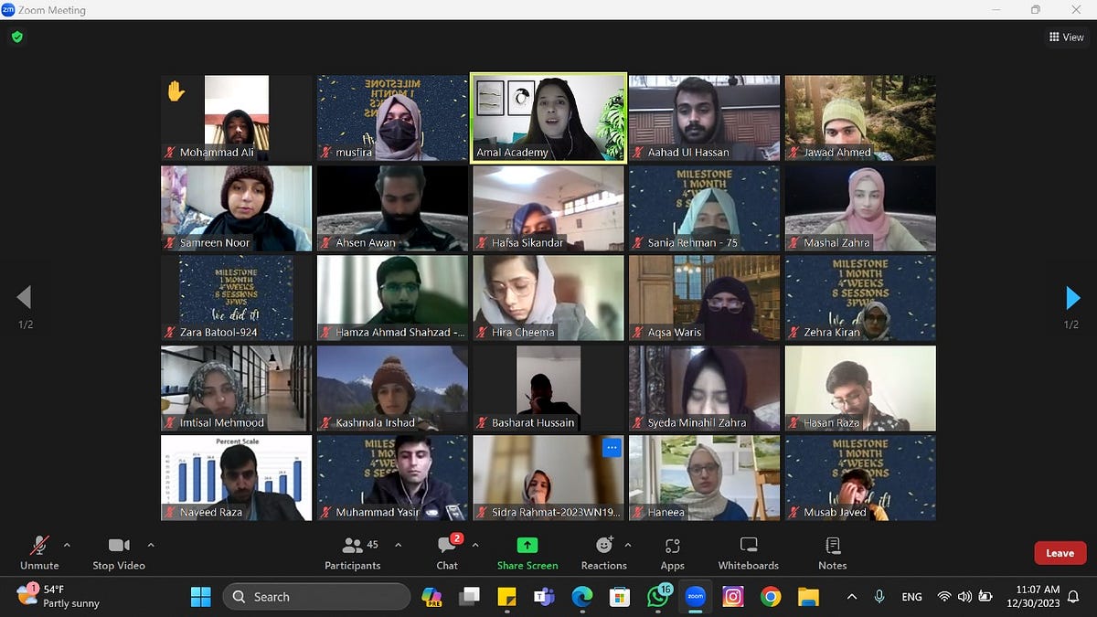 Positive Reflection on Amal Journey | by Maria kanwal | Medium