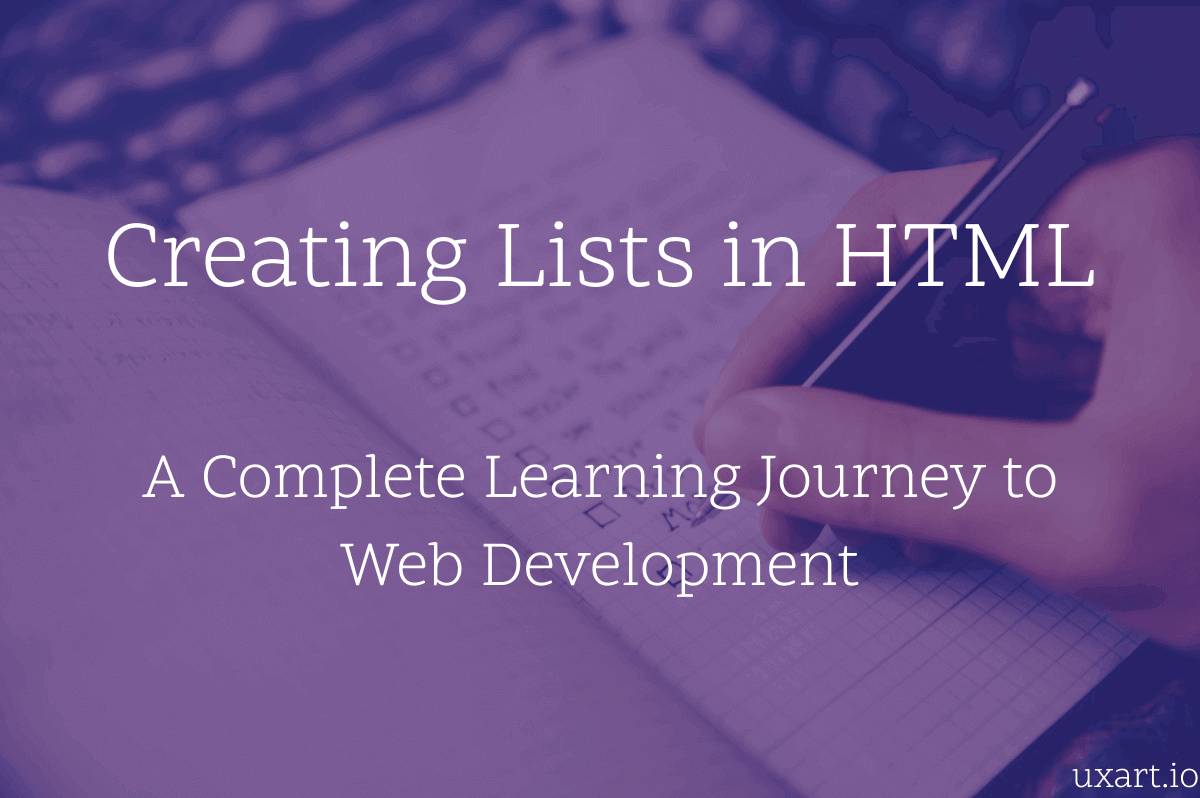 Creating Lists in HTML: A Learning Journey to Web Development | by ...