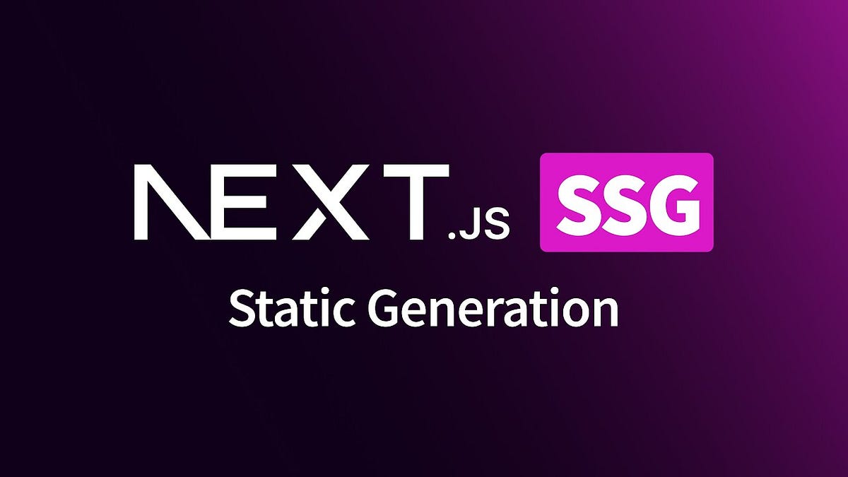 Next.js ile Static Site Generation (SSG) | by Soner ER | Dec, 2024 | Medium