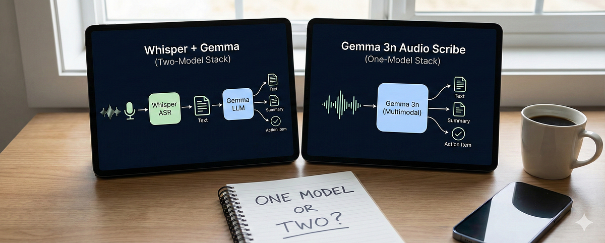 One Model or Two? My On-Device Speech Stack Debate: Whisper vs Gemma 3n ...