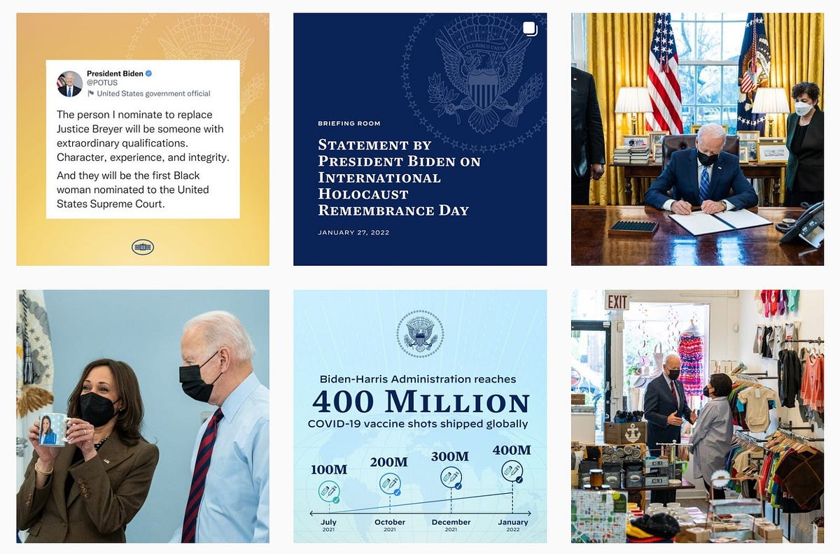 Fonts That Our Government Uses: Joe Biden’s Instagram | by Katie Cocca ...