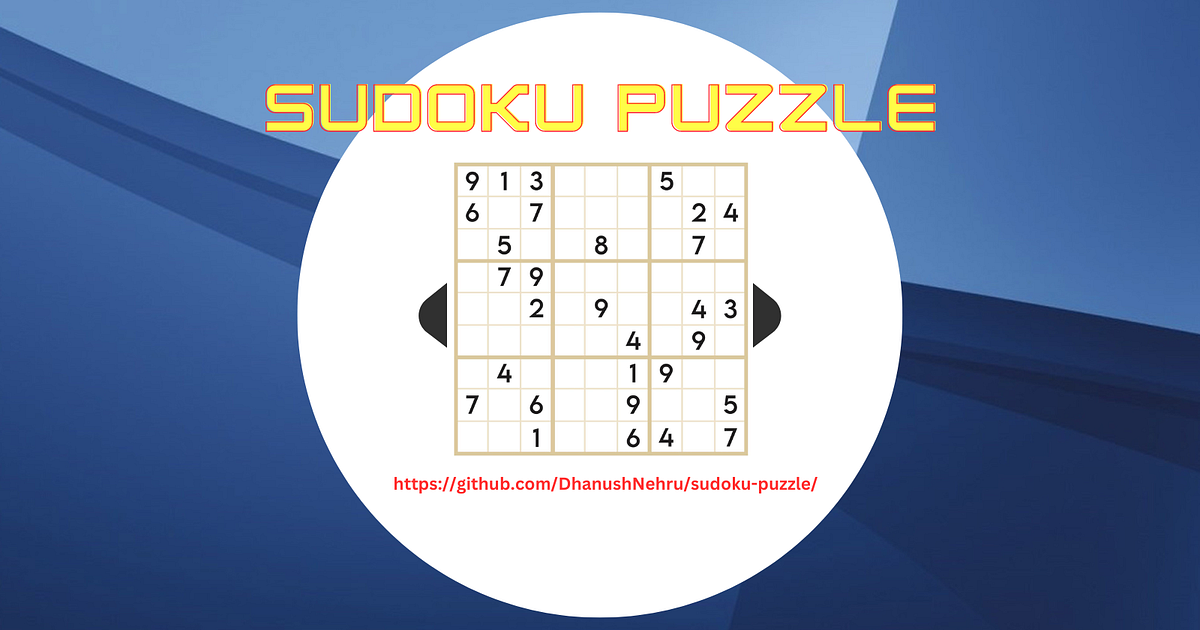 Introducing sudoku-puzzle: Simplify your Sudoku experience with this new NPM Package | by ...